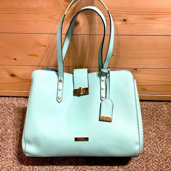 Trina Turk | Bags | Trina Turk Satchel Purse Bag Mintturquoise ...